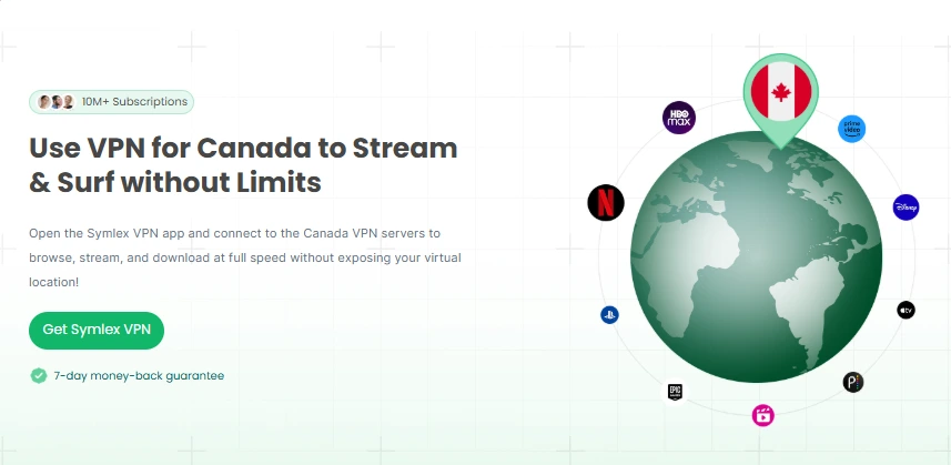 Symlex VPN | Best VPN in Canada for Streaming & Privacy